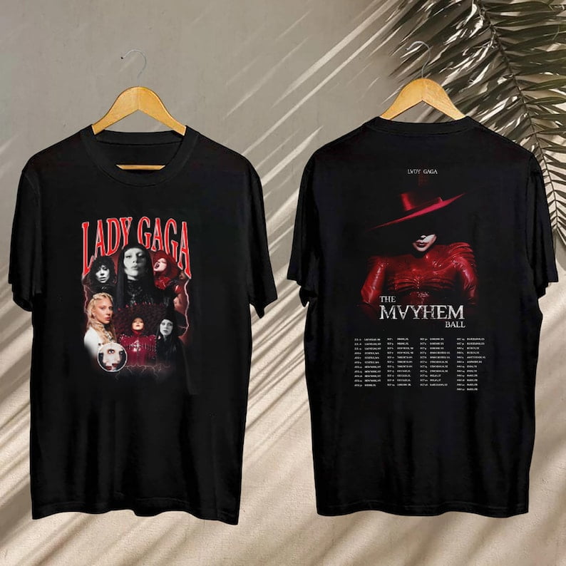 Vintage Lady Gaga Shirt, The Mayhem Ball Tour T-shirt, Lady Gaga The ...