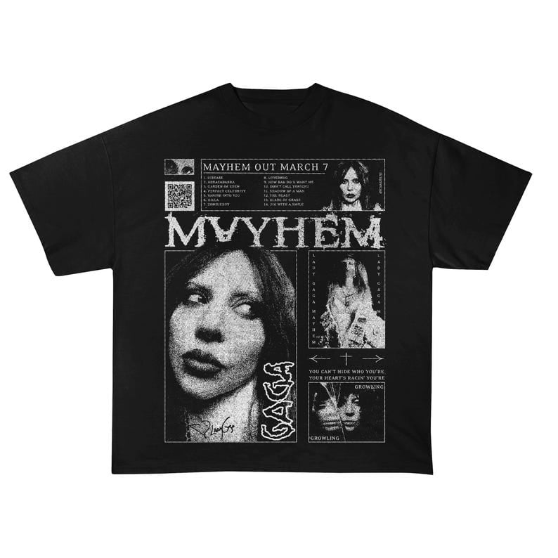 Vintage Lady Gaga Shirt, The Mayhem Ball Tour T-shirt, Lady Gaga The ...