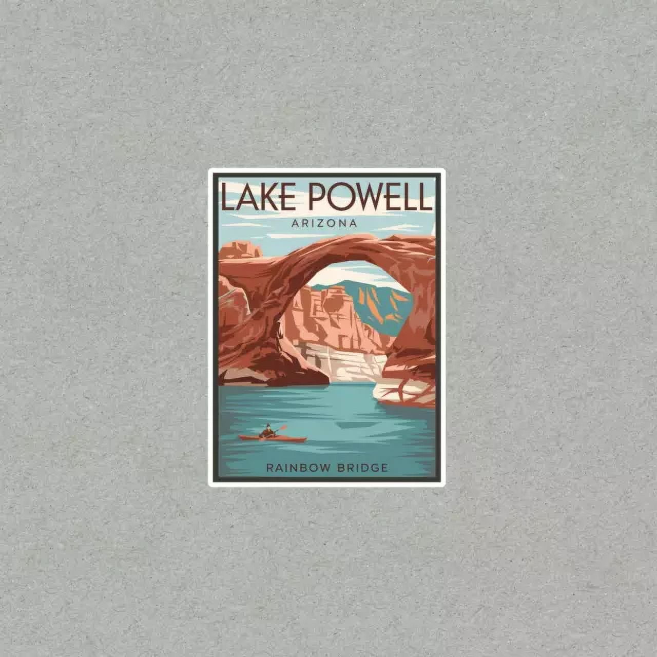 Vintage Lake Powell Arizona Rainbow Bridge Travel Sticker Stickerphone ...