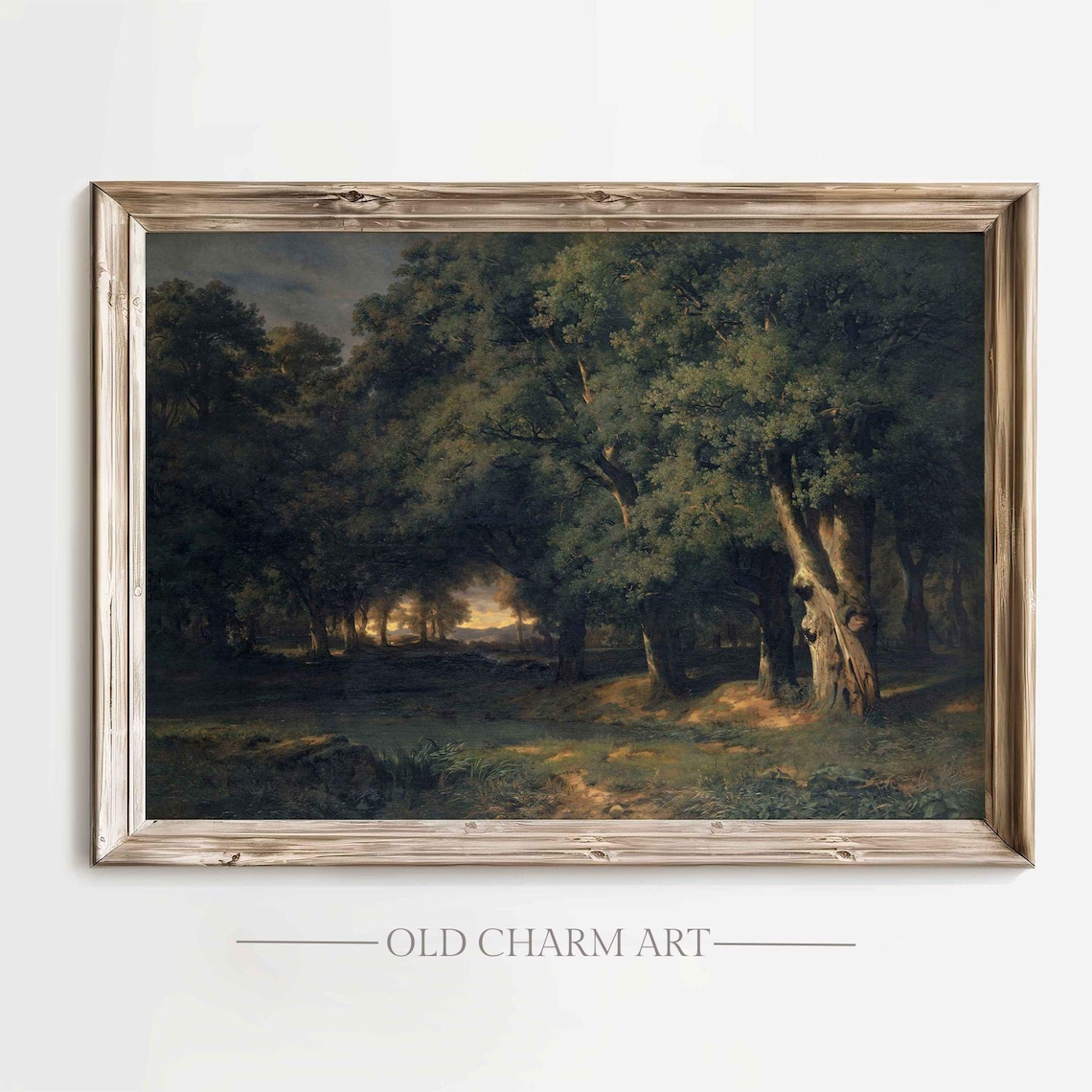 Vintage Landscape Poster, Rustic Landscape Wall Art, Country Art Wall ...
