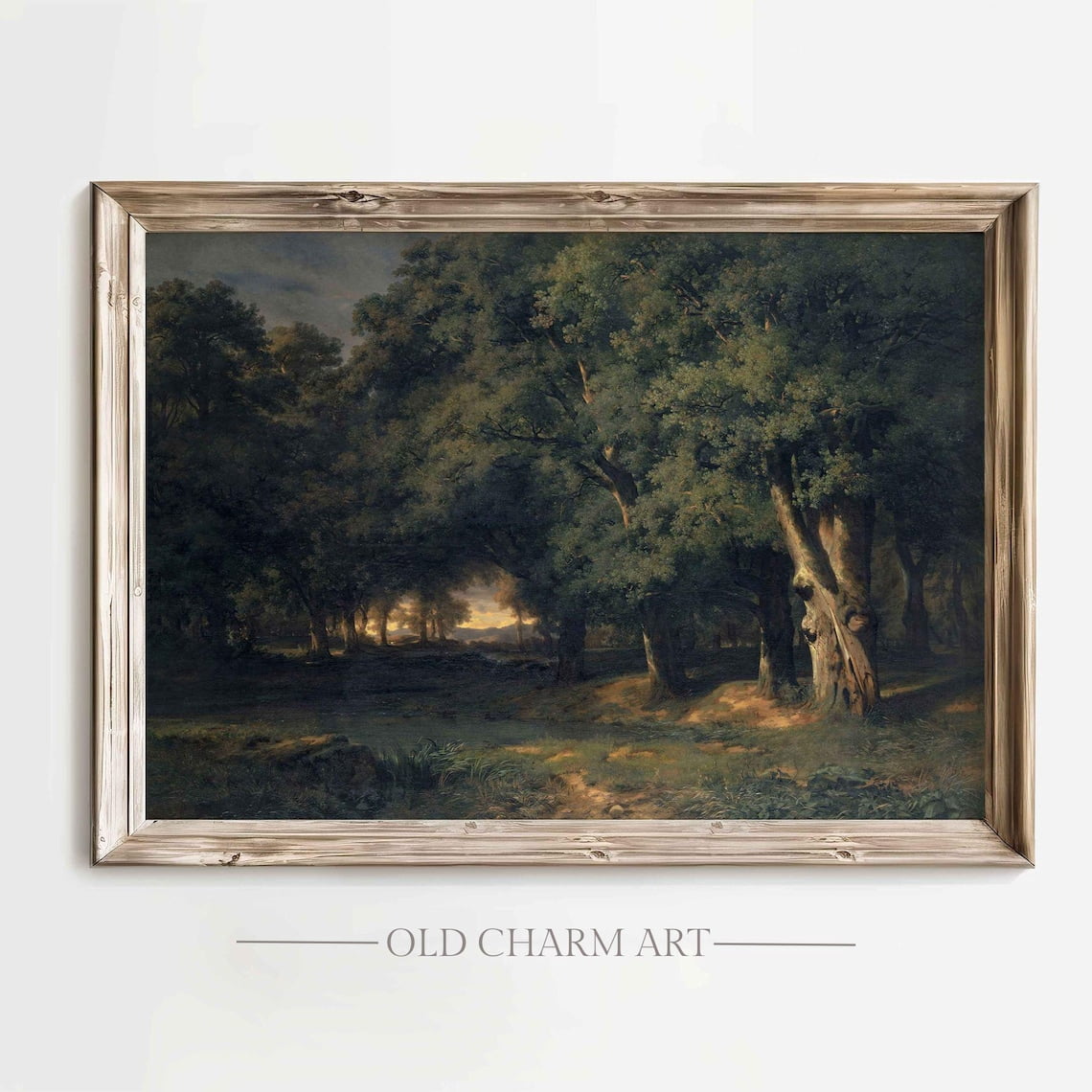 Vintage Landscape Poster, Rustic Landscape Wall Art, Country Art Wall ...