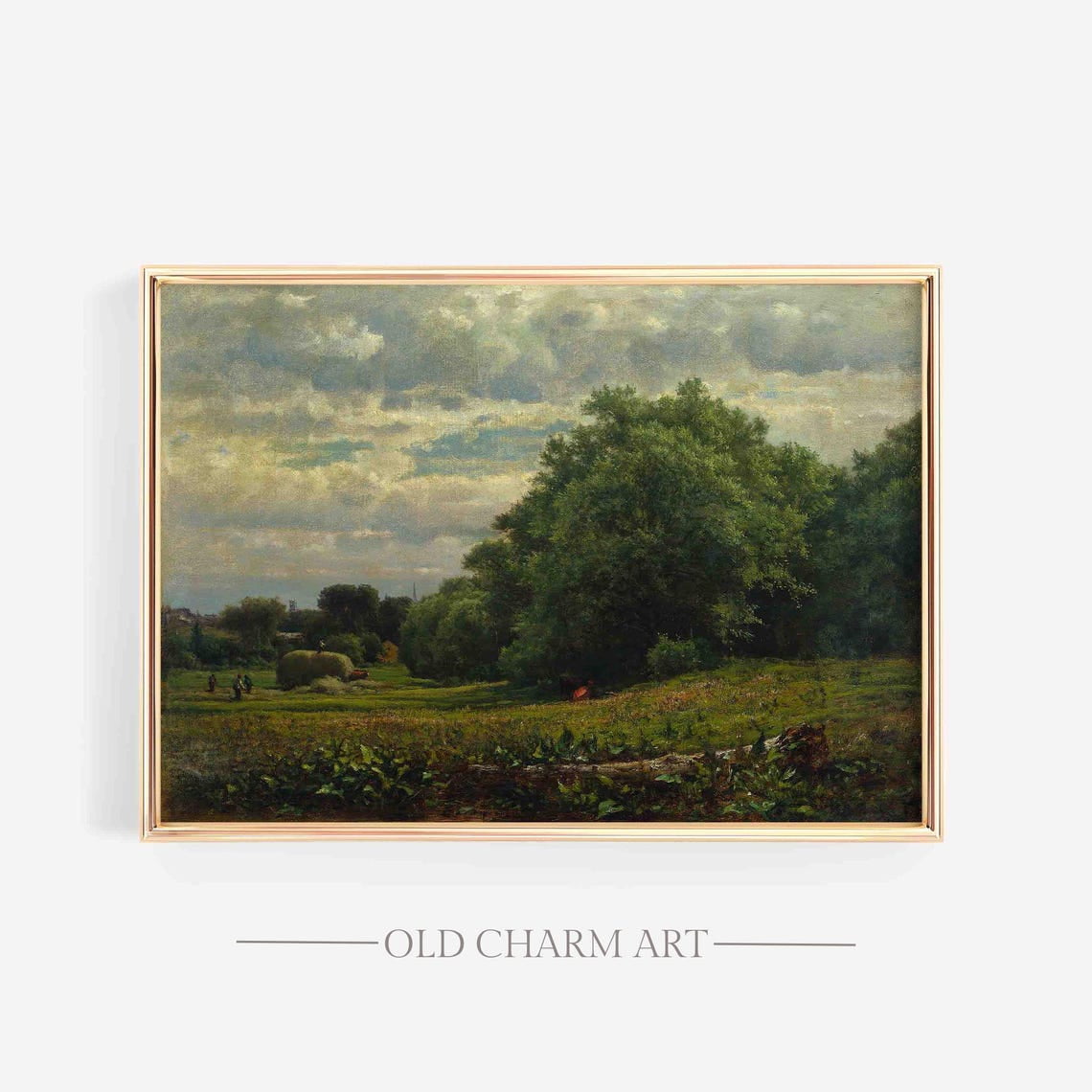 Vintage Landscape : Summer Cottage Art Poster, Unframed Poster Size ...