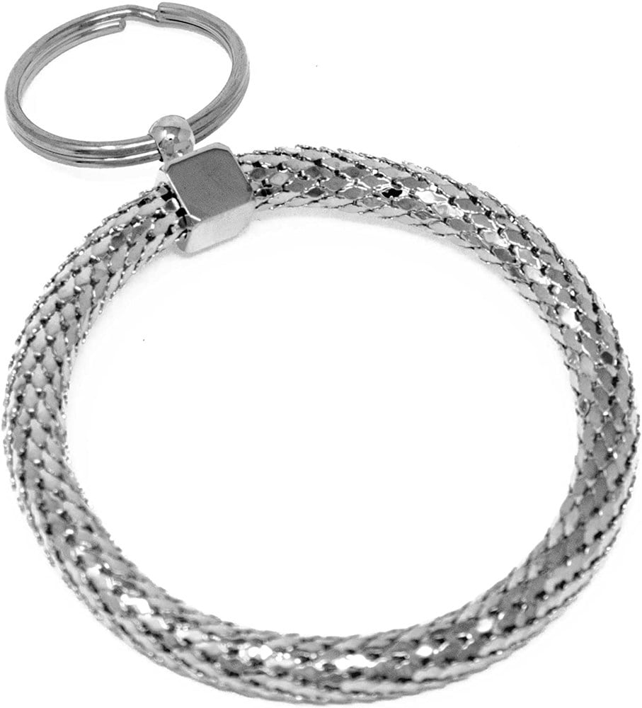 Vintage Large Circle Metal Mesh Jewelry Keychain - Walmart.com