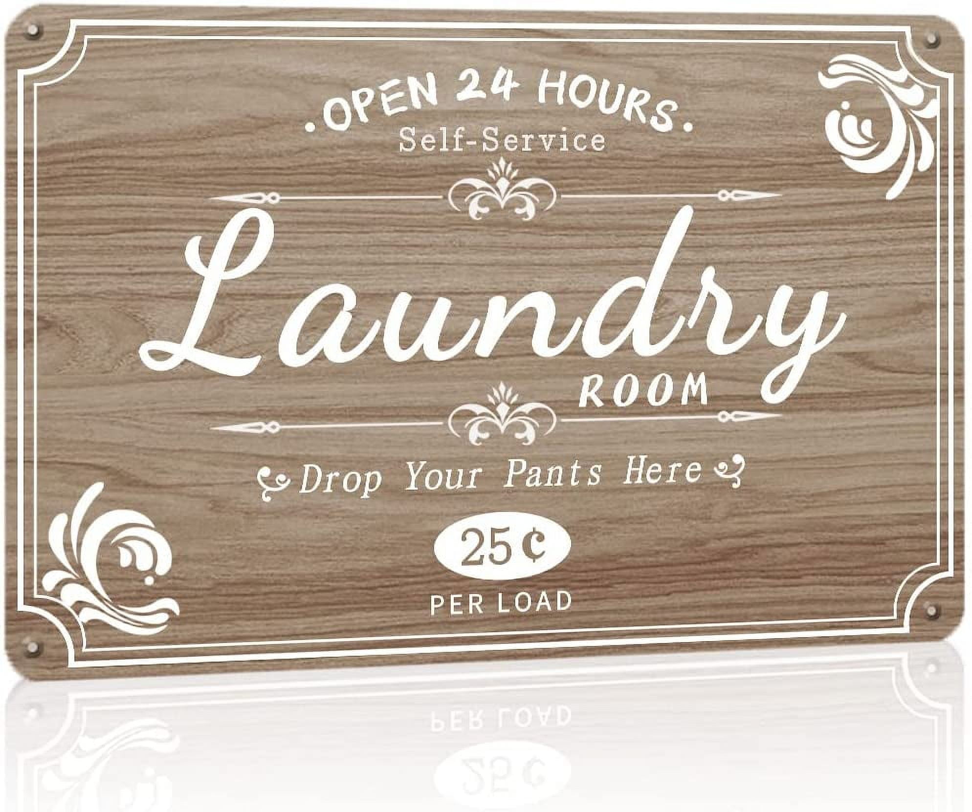 Vintage Laundry Signs for Laundry Room Decor, Laundry Room Sign for ...