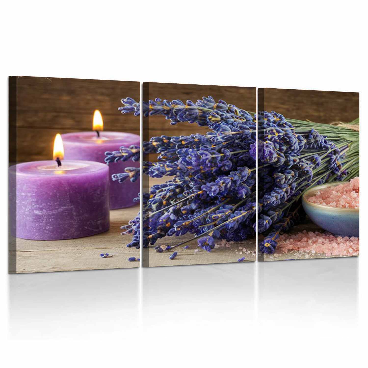 Vintage Lavender Canvas Wall Art Prints for Bedroom, Living Room, Home ...