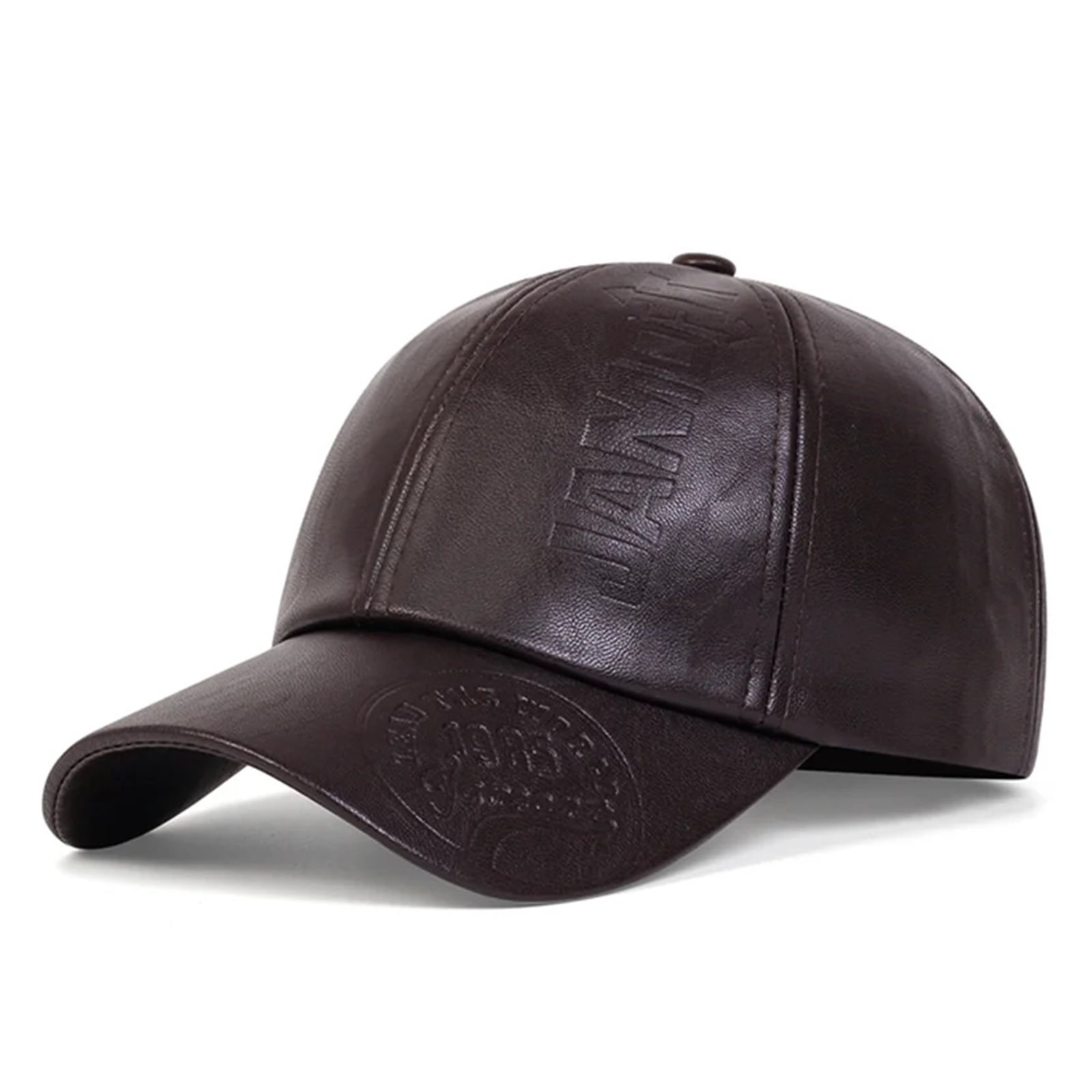 Vintage Leather Baseball Cap Men Fashion Hip Hop Sports Caps Army Hat ...
