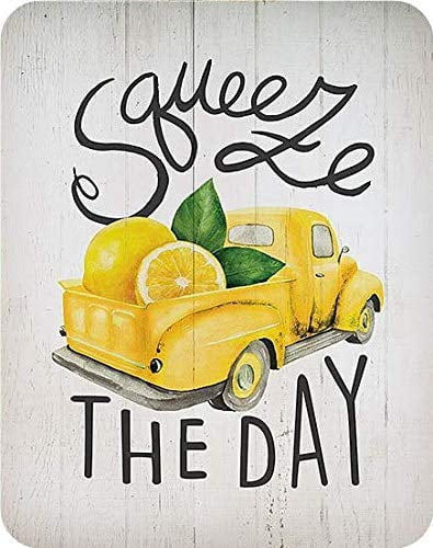 Vintage Lemon Truck Squeeze The Day Metal Tin Sign Home Bar Kitchen ...
