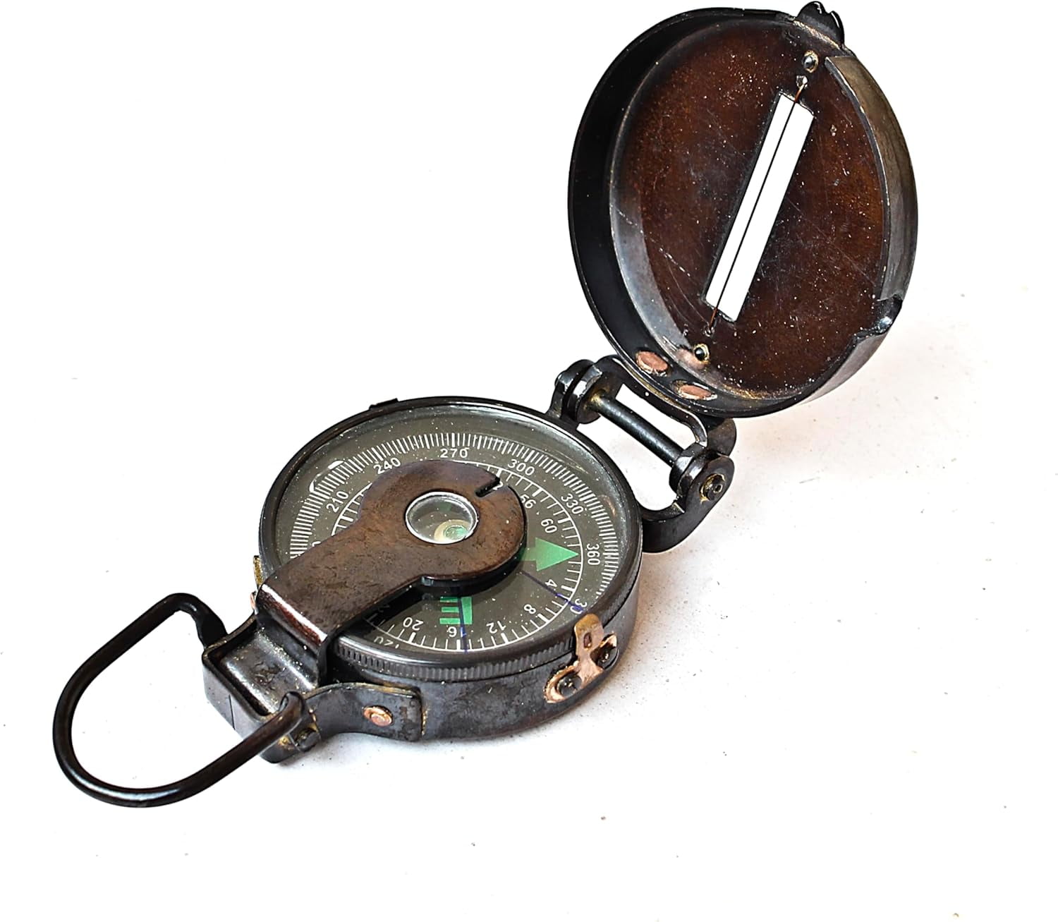 Vintage Lensatic Compass Black Military Compass Navigational Device ...