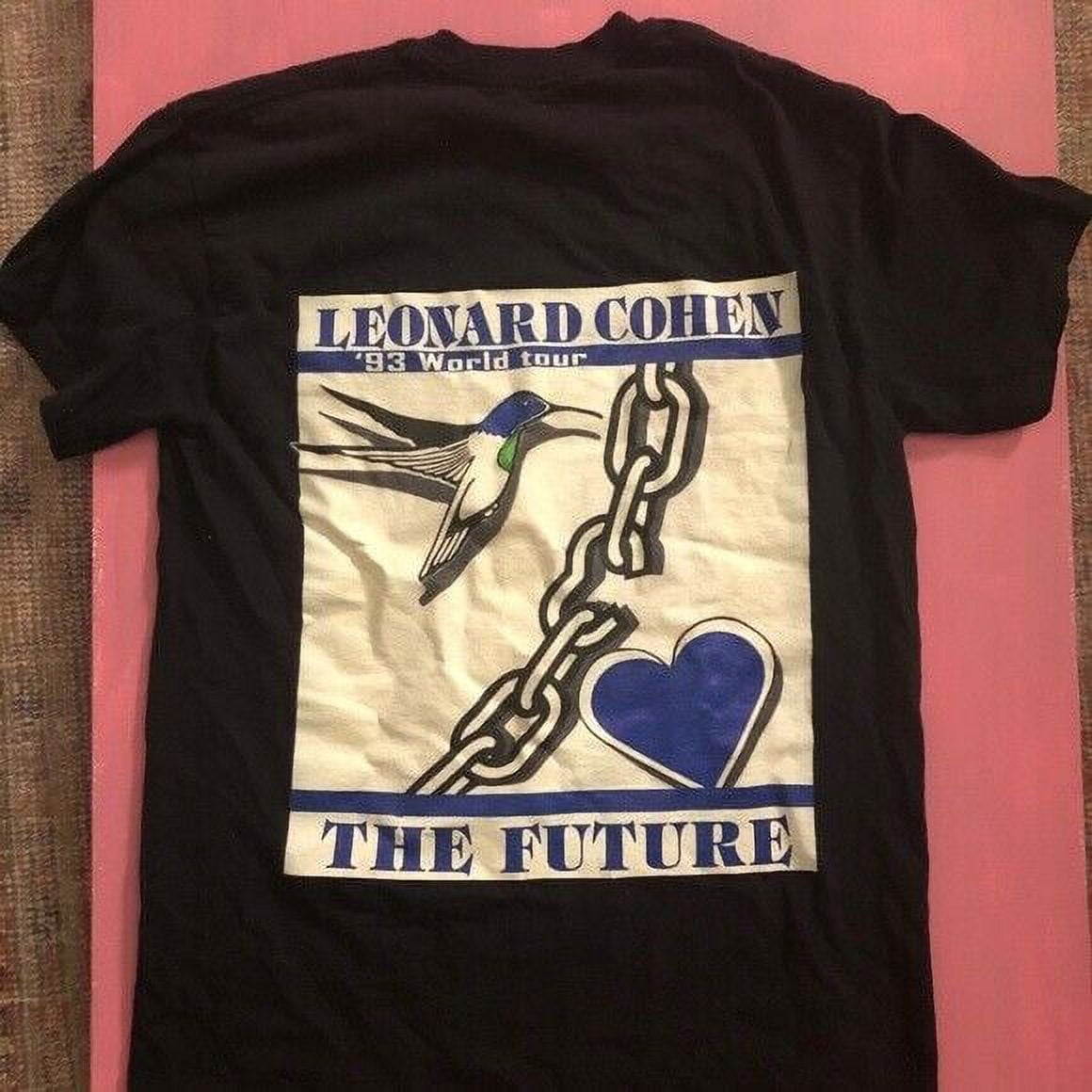 Vintage Leonard Cohen World Tour T-Shirt Classic White Unisex S-4XL ...