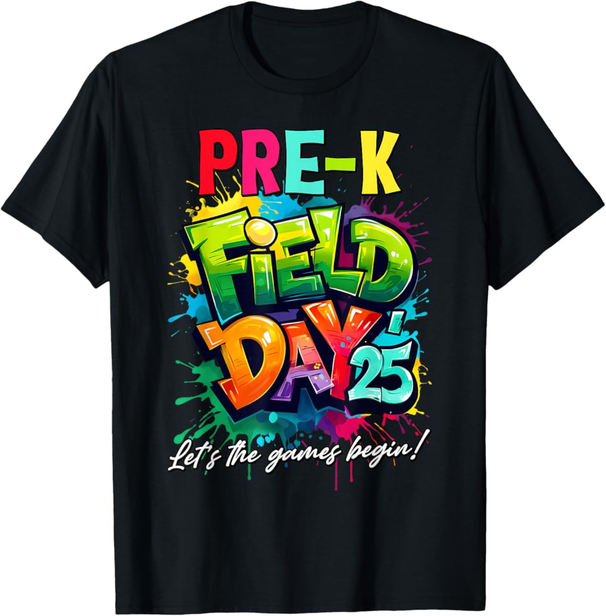 Vintage Let The Games Begin Pre-K Field Day 2025 Teacher T-Shirt Size S ...