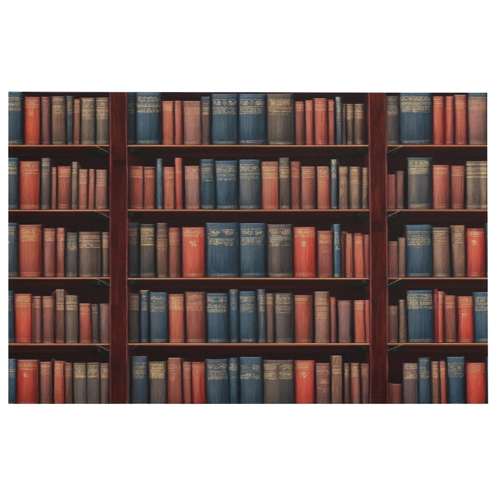 Vintage Library Bookshelf Adult Home Decor Bedroom Living Room Crystal ...