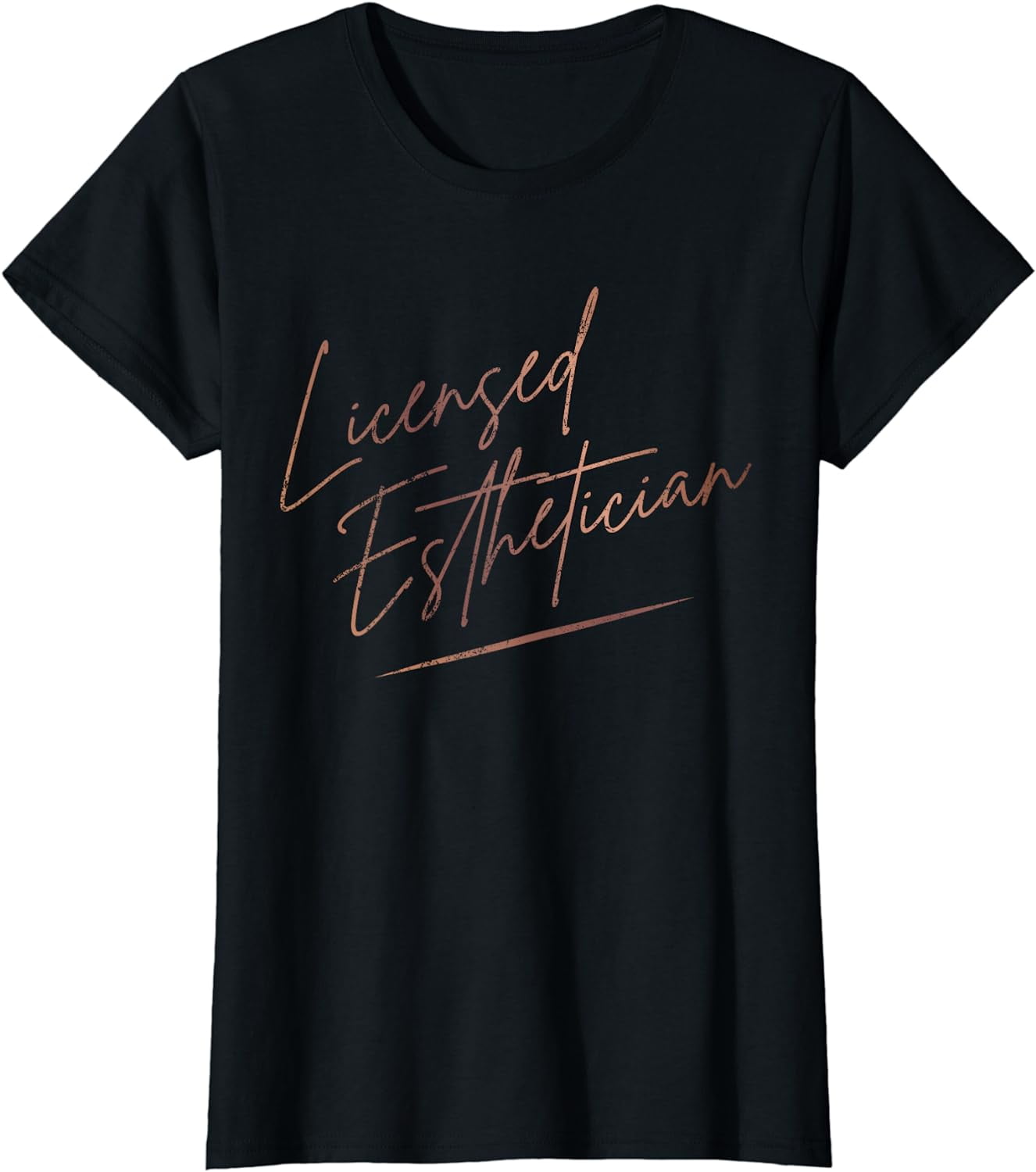 Vintage Licensed Esthetician Graduation Licensed Esthetician T-Shirt ...