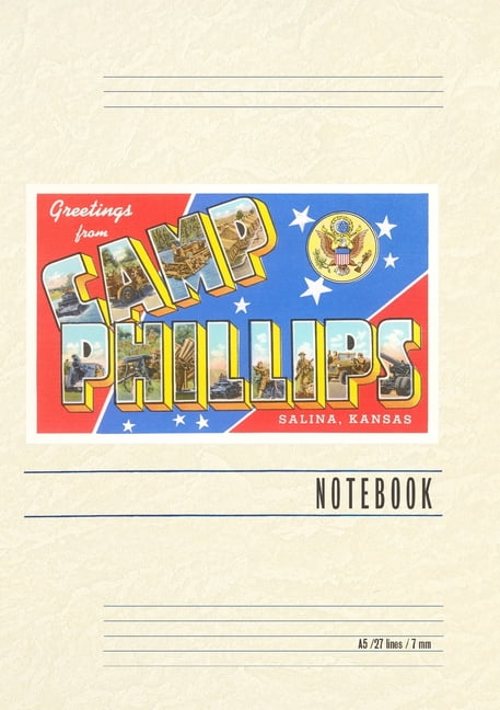 Vintage Lined Notebook Greetings from Camp Phillips, (Paperback ...