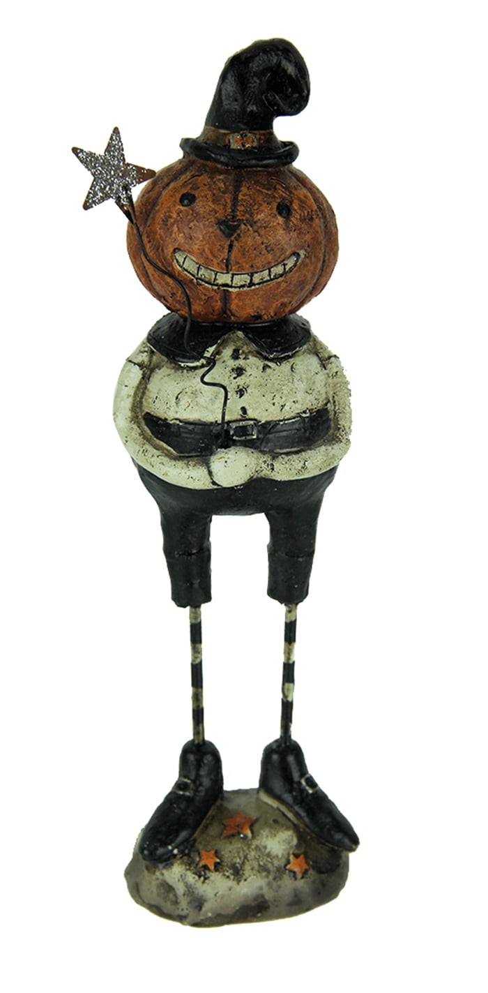 Vintage Look Grinning Pumpkin Head Statue Halloween Decor - Walmart.com