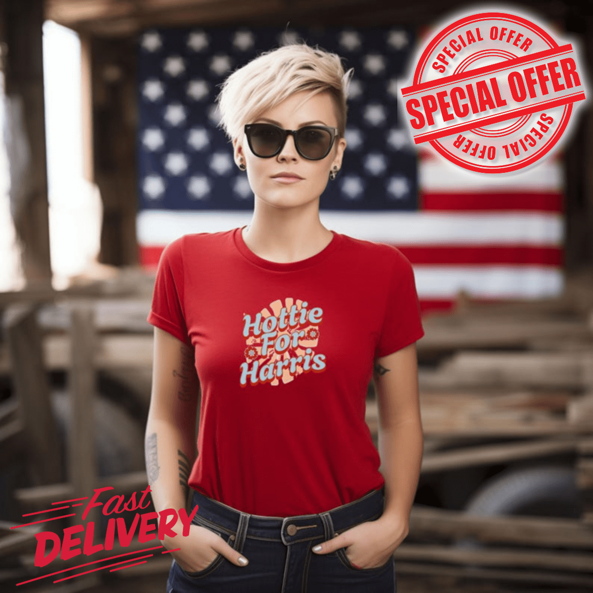 Vintage Look Hottiesi for Harriss T-shirt Kamal Harriss for Election ...