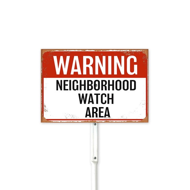 Vintage Look Neighborhood Crime Watch Sign Neighborhood Watch Area Sign ...