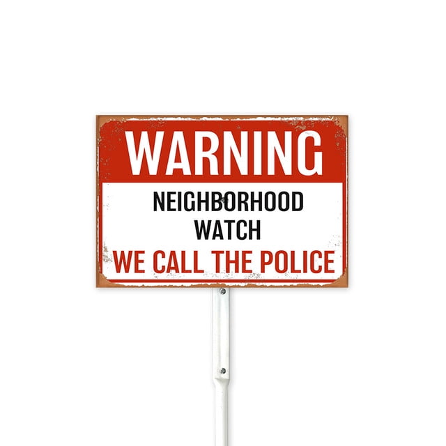 Vintage Look Neighborhood Crime Watch Sign Neighborhood Watch Area Sign ...