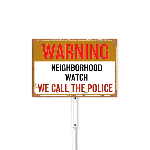Vintage Look Neighborhood Crime Watch Sign Neighborhood Watch Area Sign ...