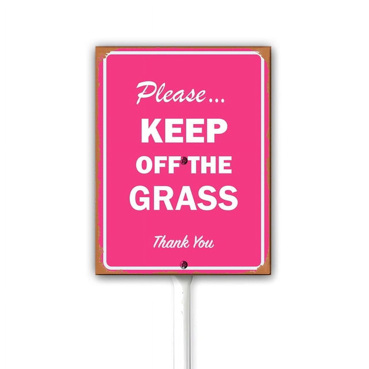 Vintage Look Please Keep Dog Off The Grass,Keep Dogs Off Sign for Lawn ...