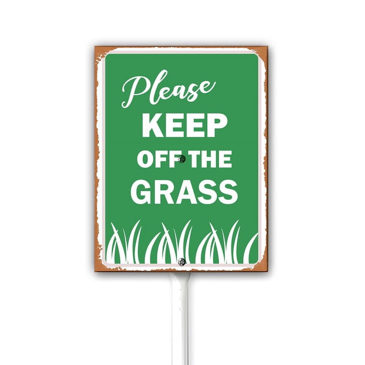Vintage Look Please Keep Dog Off The Grass,Keep Dogs Off Sign for Lawn ...