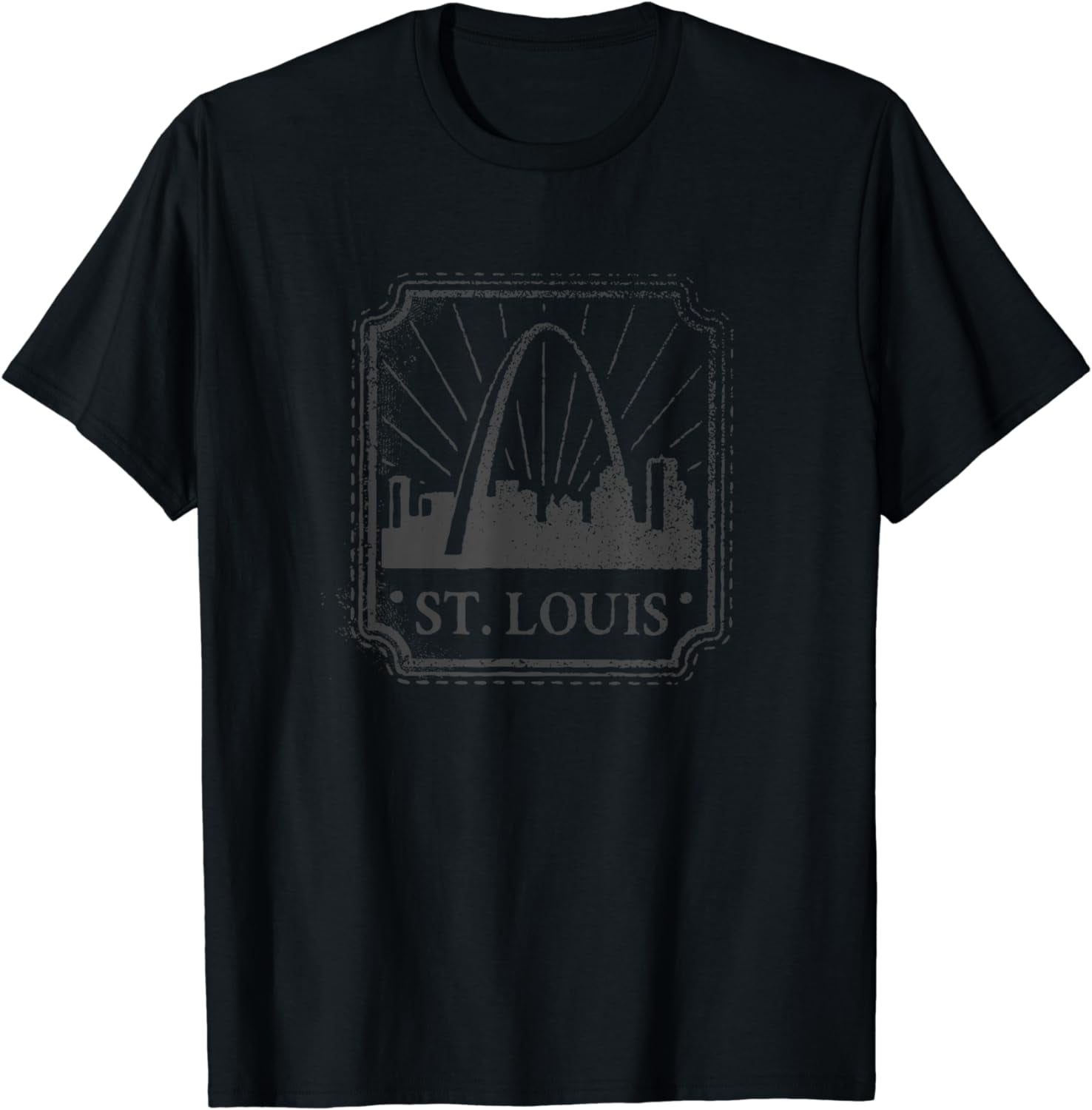Vintage Look St. Louis Arch T-shirt - Walmart.com