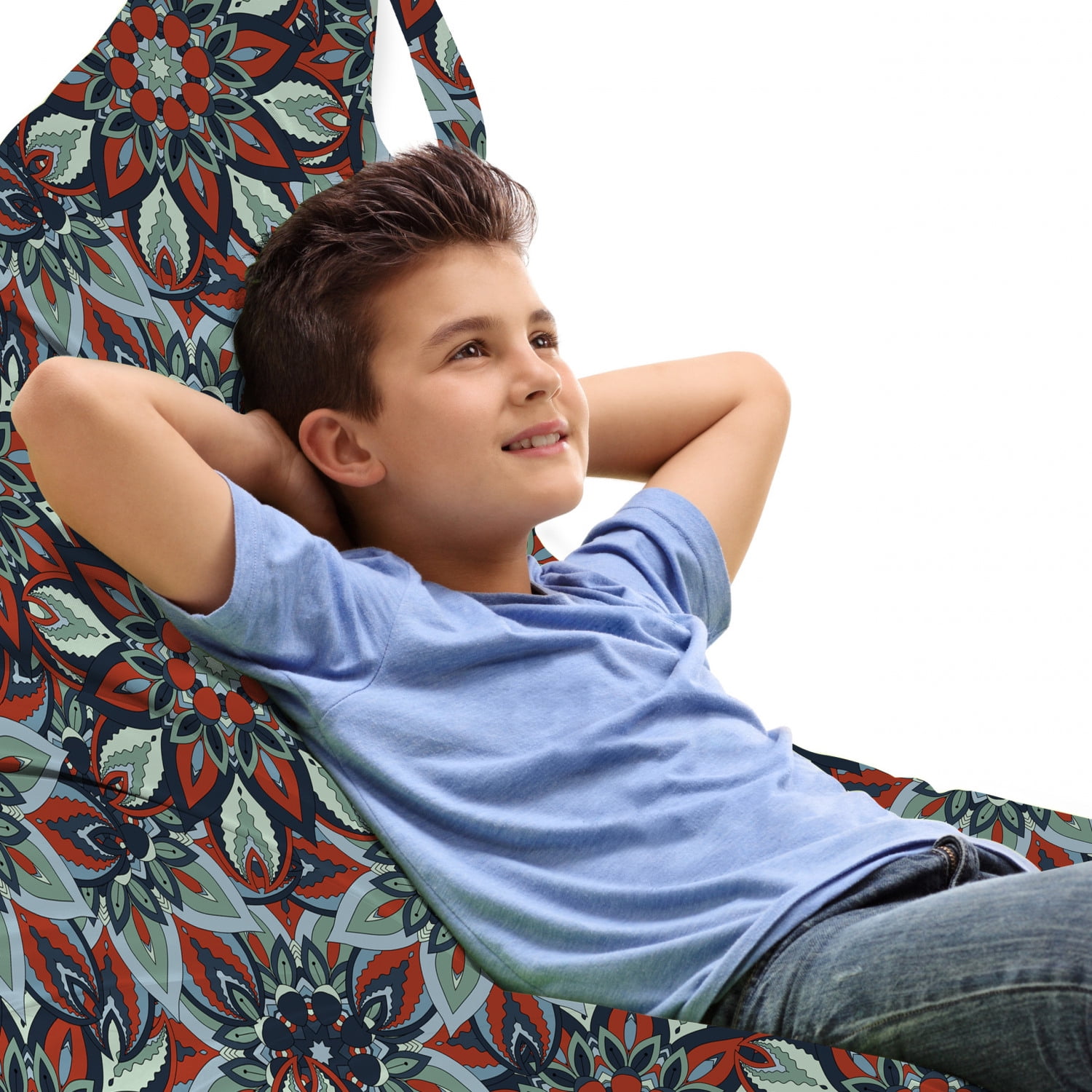 Vintage Lounger Chair Bag, Ottoman Style Motifs Folkloric Nature ...