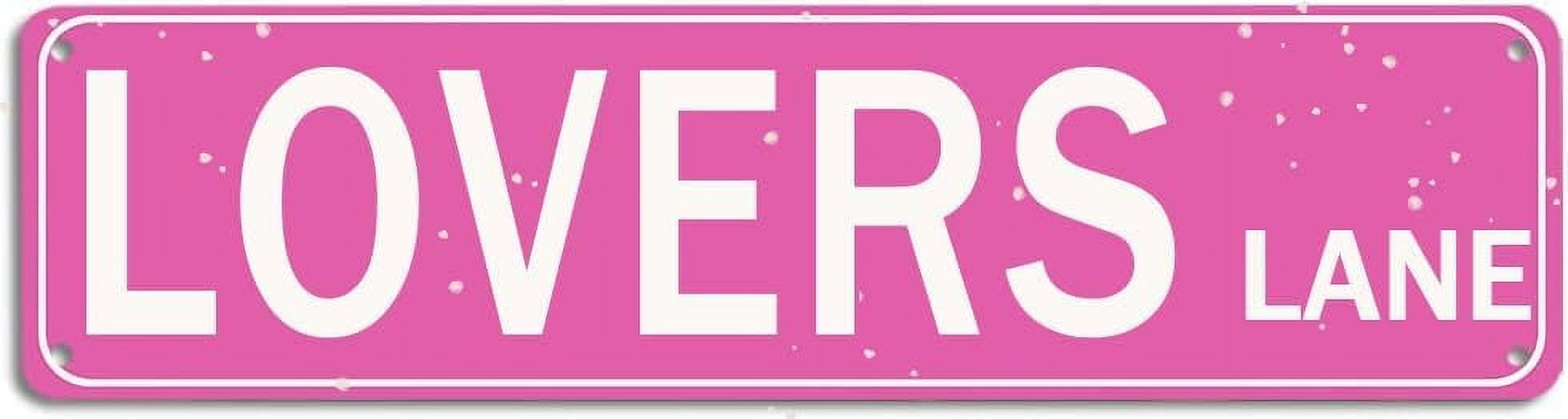 Vintage Lovers Lane Street Sign Rustic Aluminium Metal Tin Sign 6x16 ...