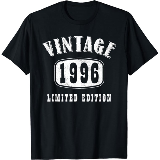 Vintage Made In 1996 28th Birthday 28 Year Old T-Shirt - Walmart.com