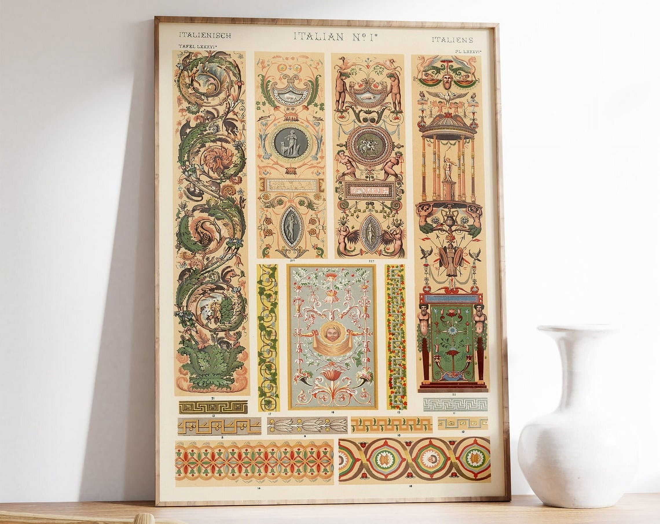 Vintage Magazine Poster, Classical Italian Wall Print, Italian Decor ...