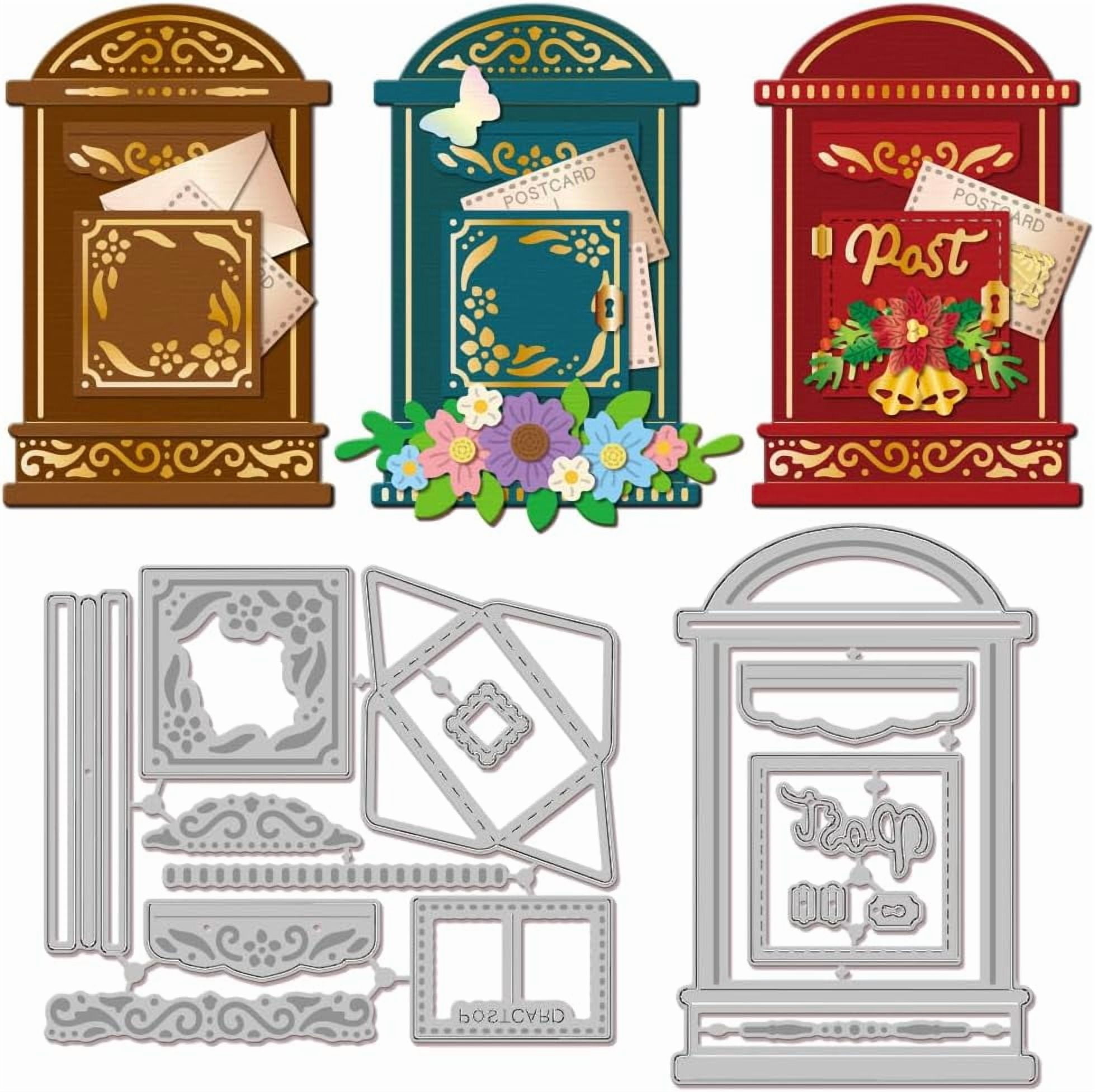 Vintage Mailbox Cutting Dies for Card Making Envelope Cut Die for DIY ...