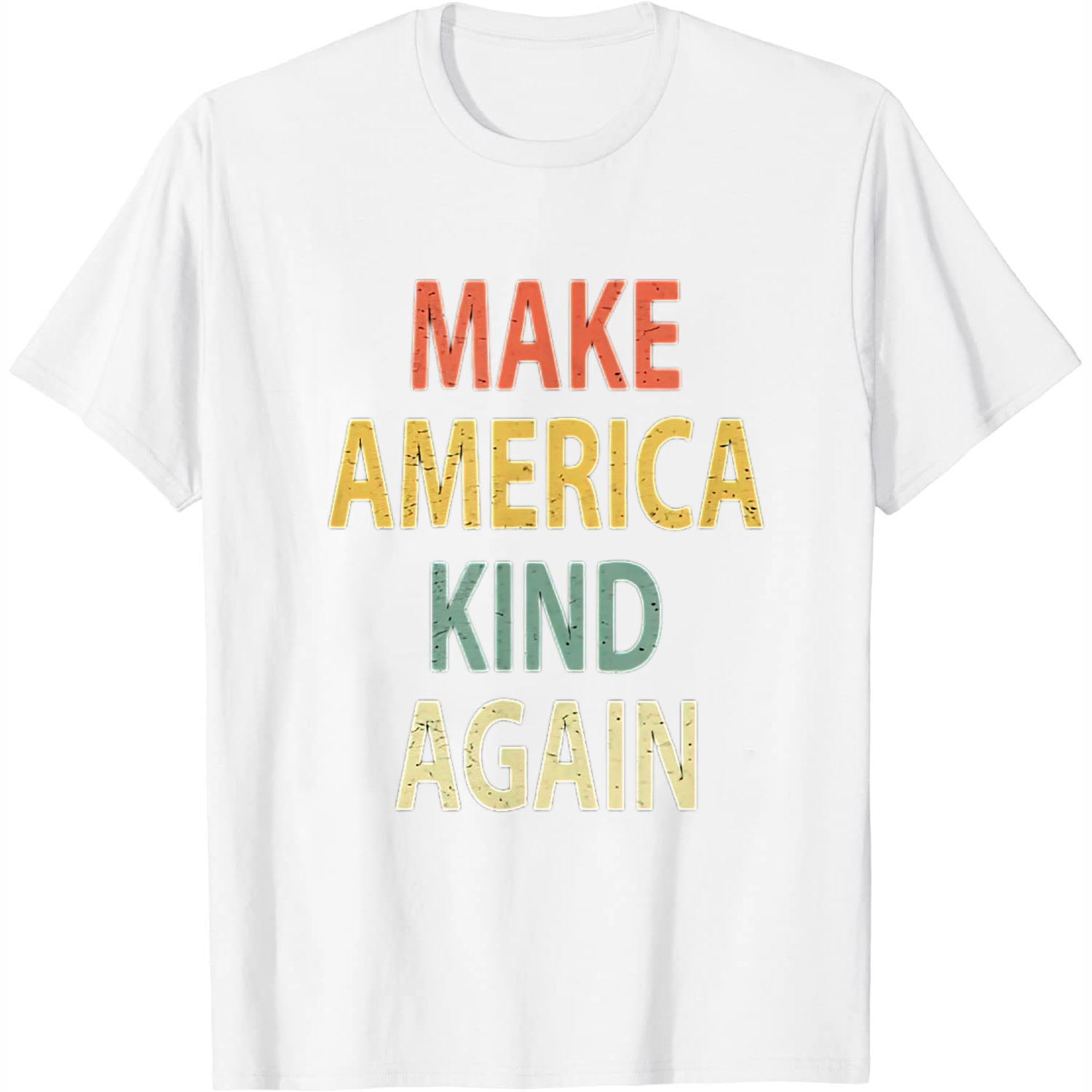 Vintage Make America Kind Again Shirt Retro Be Kind Tshirt White Medium ...