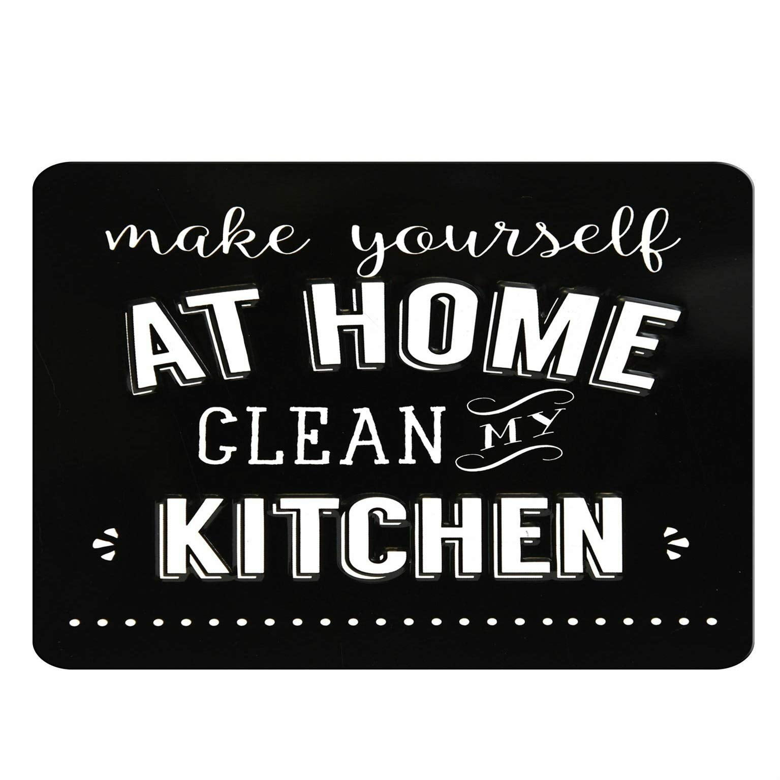 Vintage Make Yourself at Home Clean My Kitchen Metal Tin Sign Home Bar ...