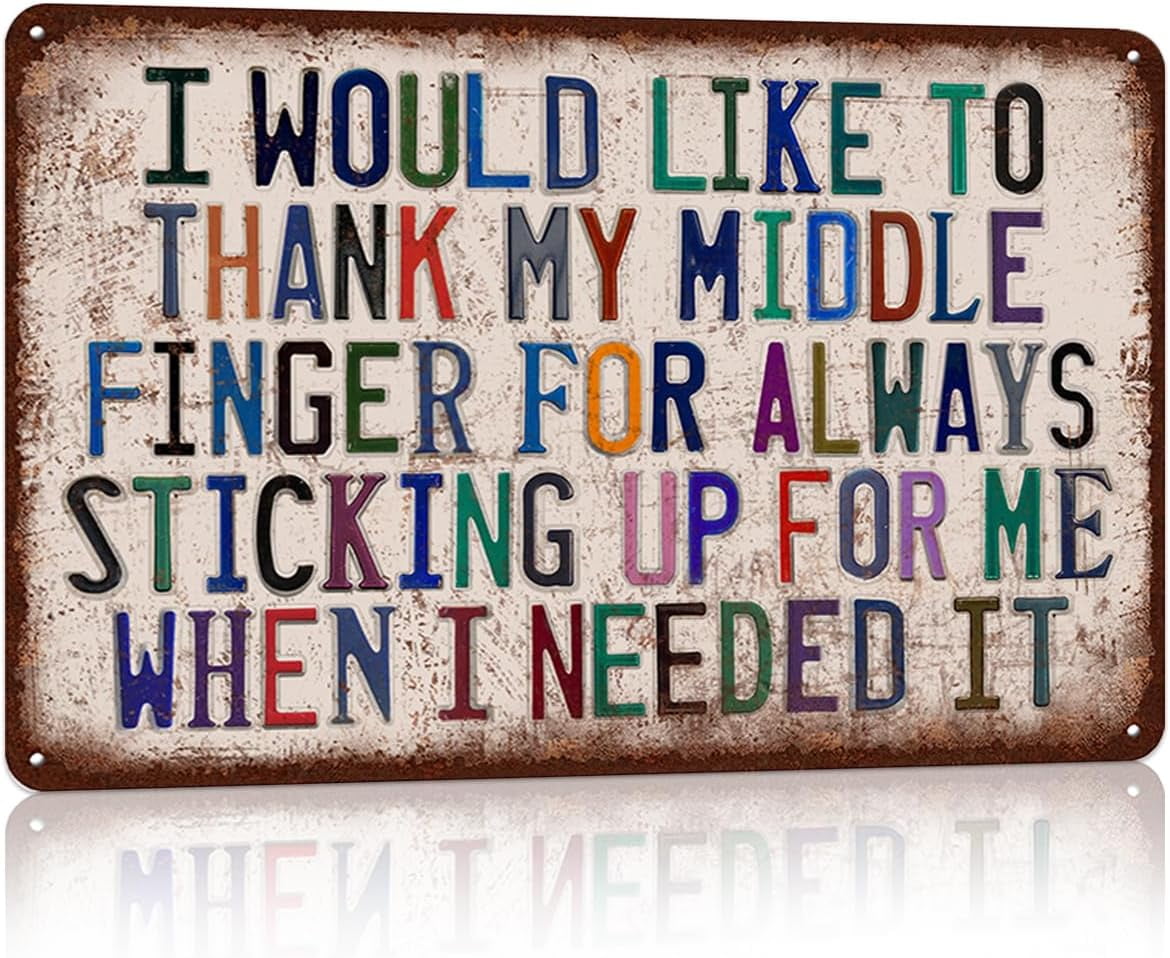 Vintage Man Cave Decor Funny Metal Tin Signs Garage Bar Wall ...