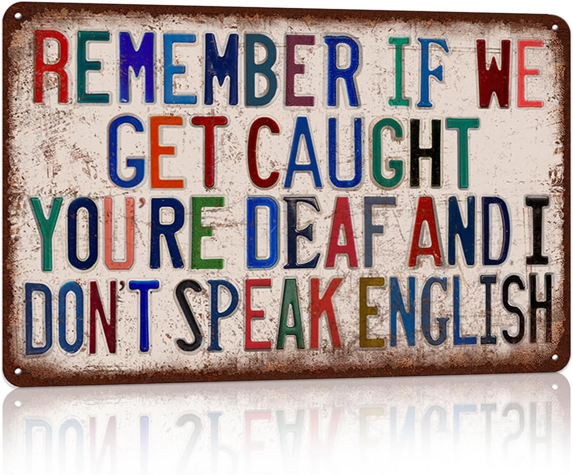 Vintage Man Cave Decor Funny Metal Tin Signs Garage Bar Wall ...