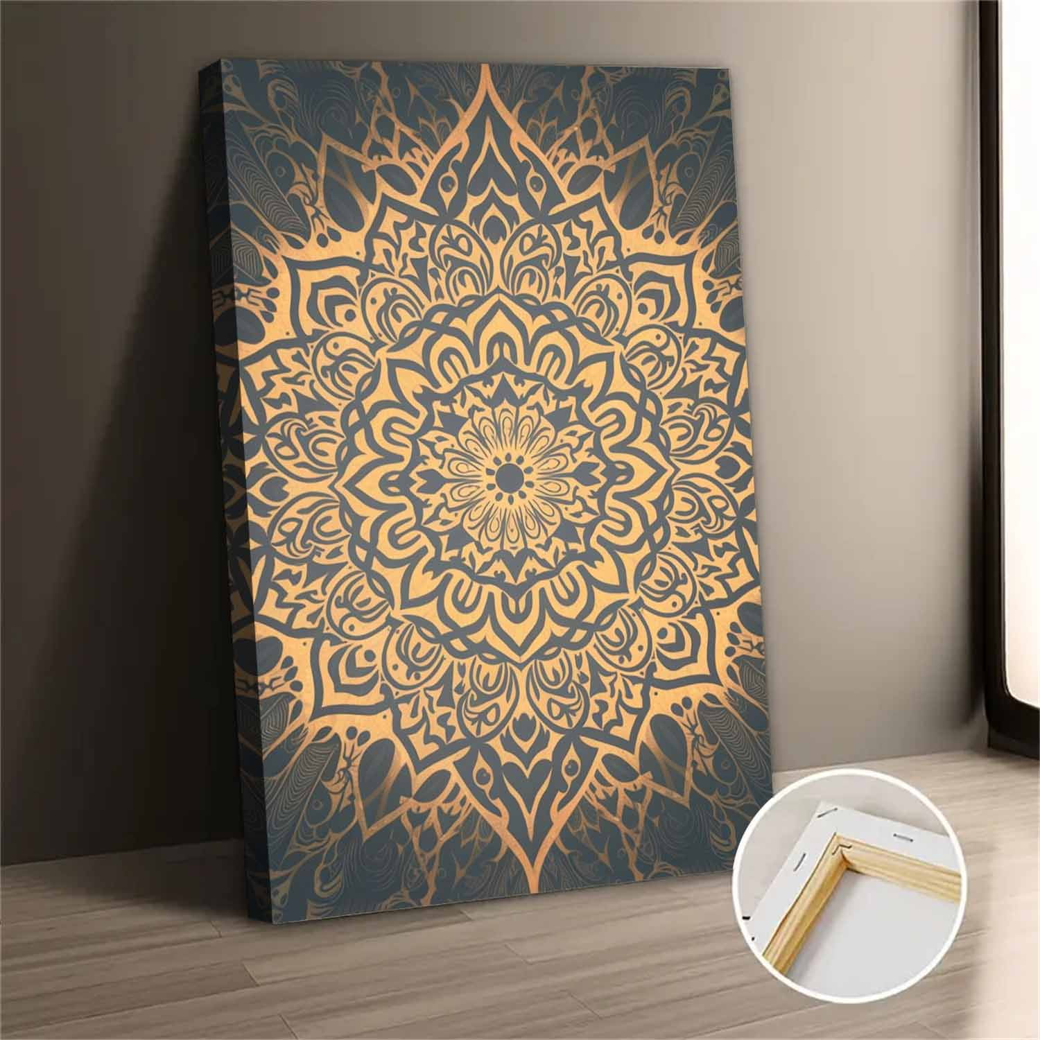 Vintage Mandala Canvas Wall Art Print For Bedroom Home Decor - Walmart.com