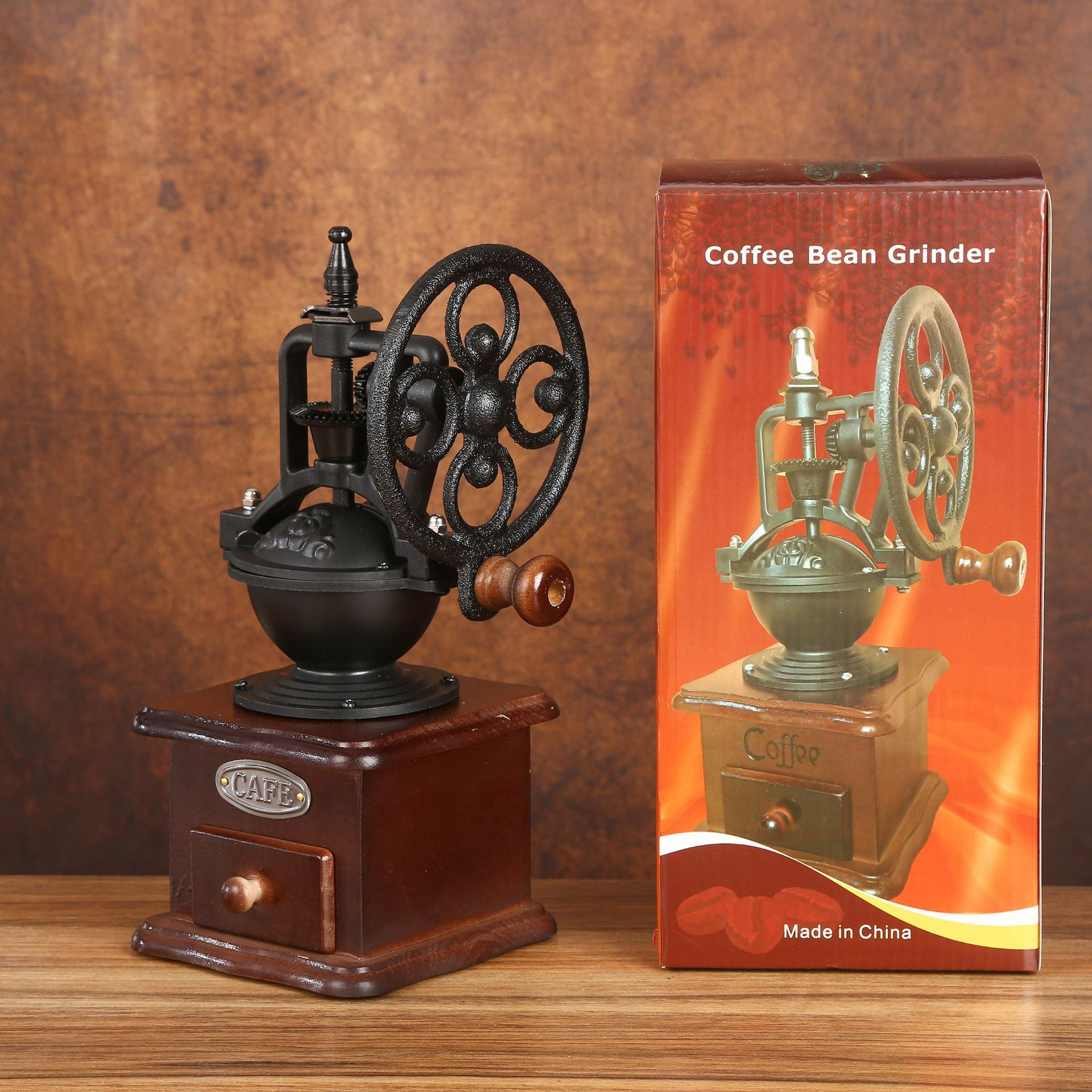 Vintage Manual Coffee Grinder Portable Adjustable Retro Classic Hand ...