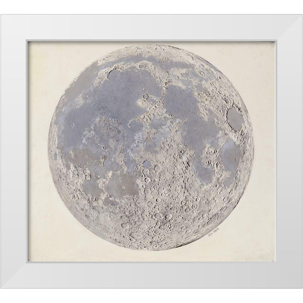 Vintage Maps 29x26 White Modern Wood Framed Museum Art Print Titled ...