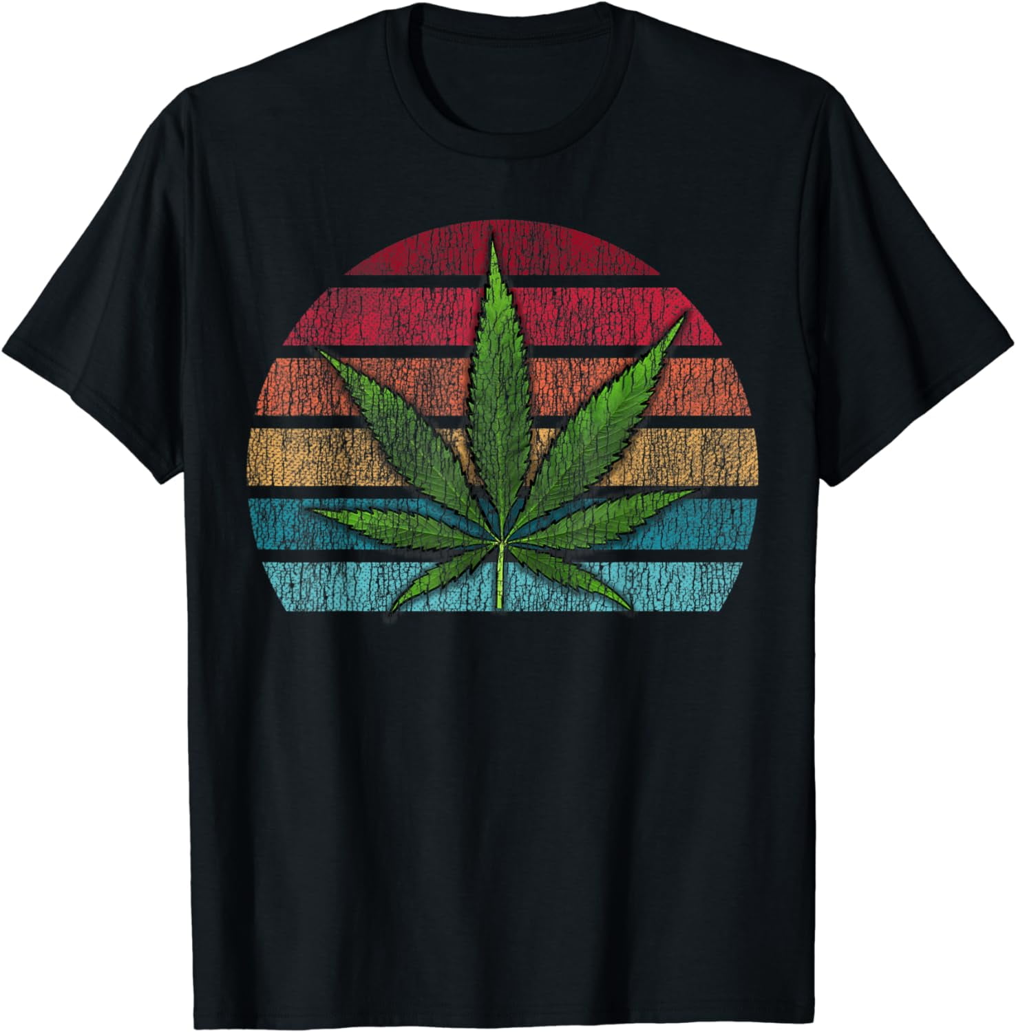 Vintage Marijuana Weed Cannabis Leaf Retro Stoner Men Women T-Shirt - Walmart.com