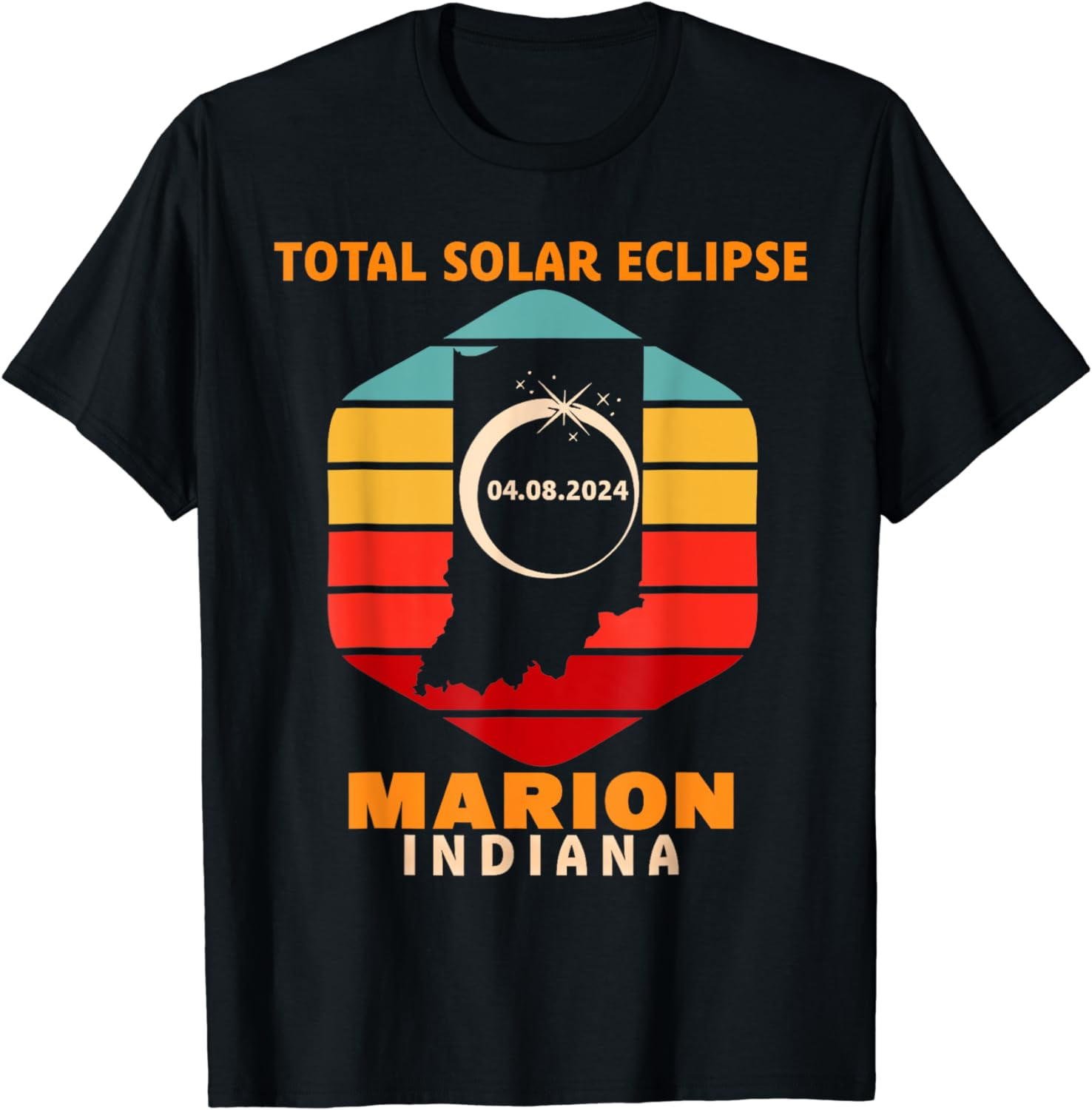 Vintage Marion Indiana Total Solar Eclipse 2024 T-Shirt - Walmart.com