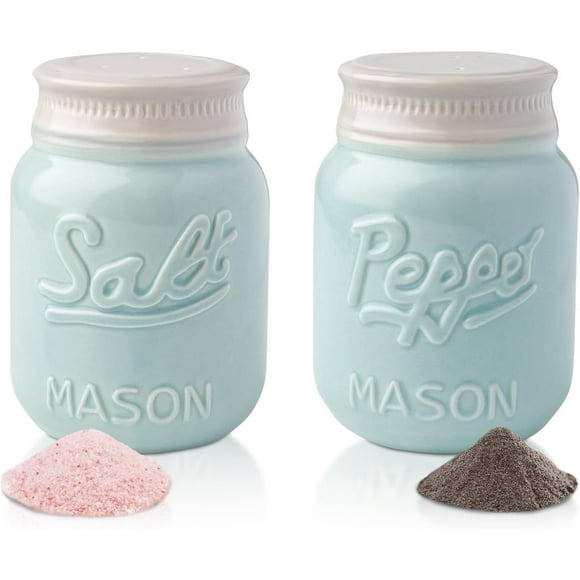 Mason Jar Salt Pepper Shakers