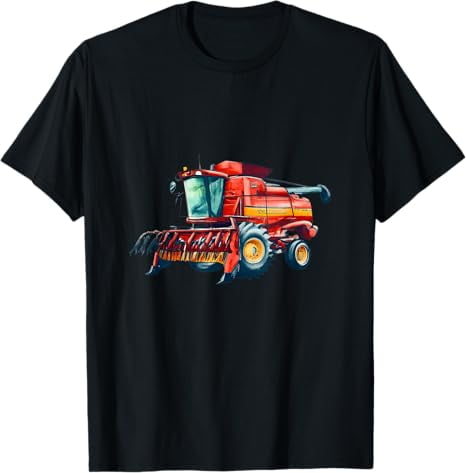 Vintage Massey Harriss Combine Harvester T-Shirt - Walmart.com