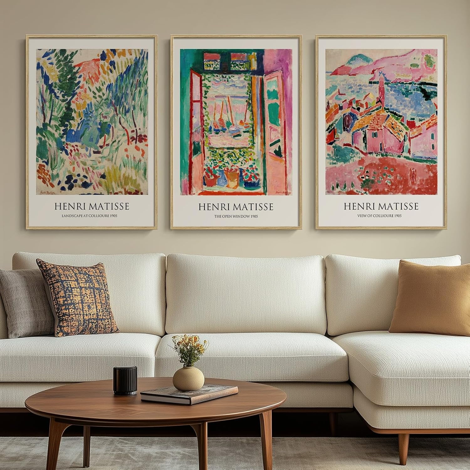Vintage Matisse Wall Art, Large Set of 3 Piece Henri Matisse Colorful ...