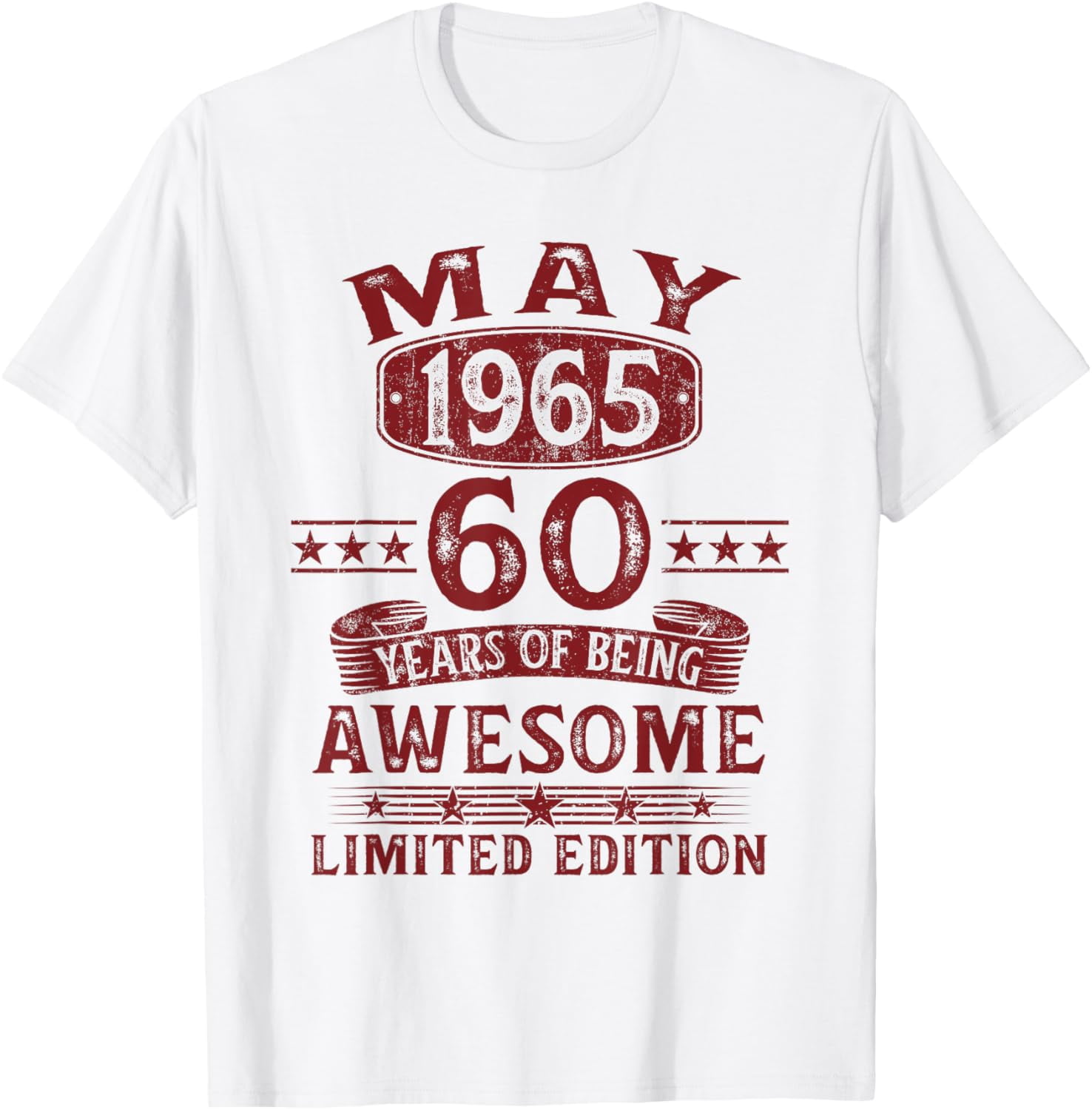 Vintage May 1965 60th BDay Gifts For Men 60 Years Old T-Shirt - Walmart.com