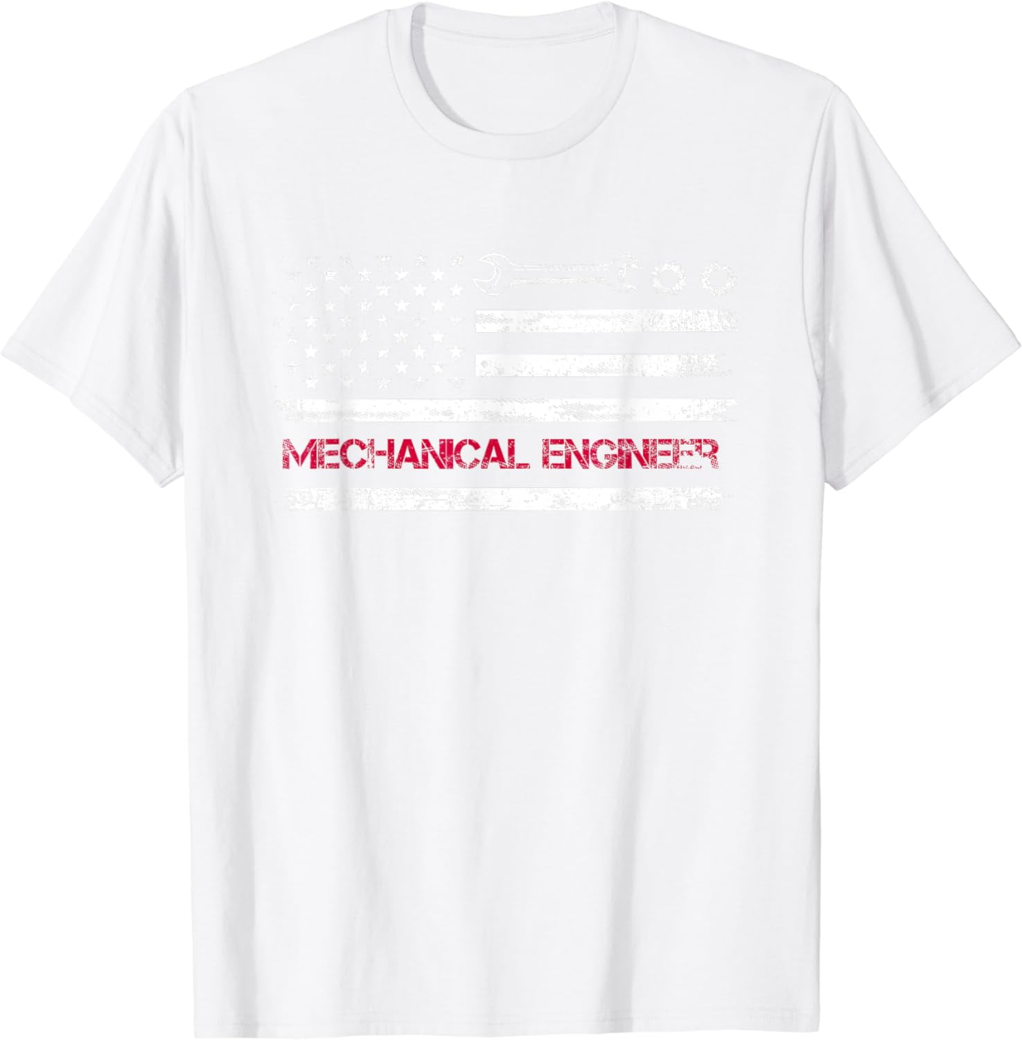Vintage Mechanical Engineer American Flag Engineering T-Shirt - Walmart.com