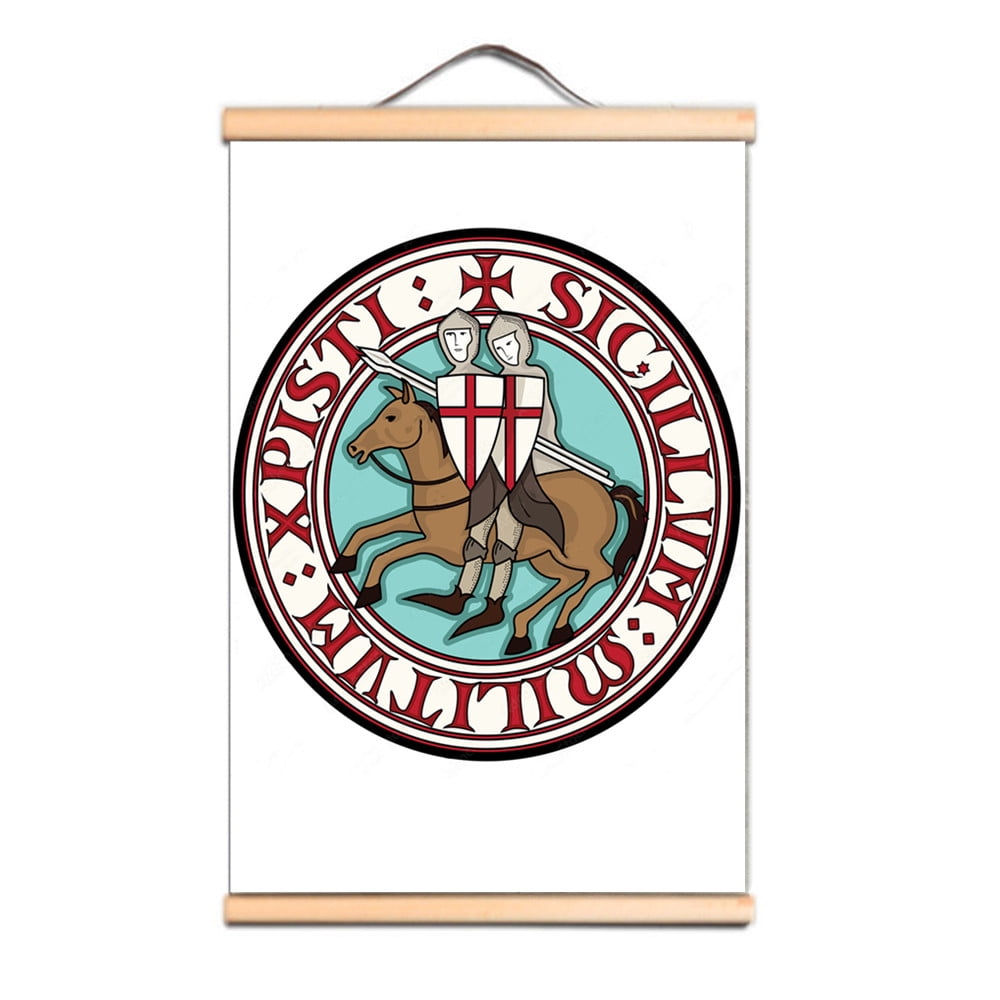 Vintage Medieval Crusader Warrior Art Posters and Prints Wall Chart ...