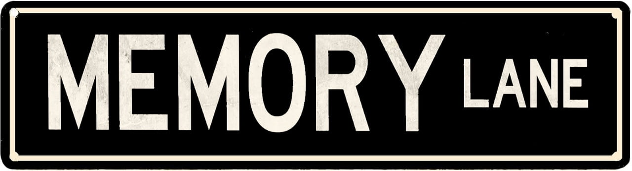 Vintage Memory Lane Wall Decor Street Signs Metal Tin Signs 16 x 4 ...