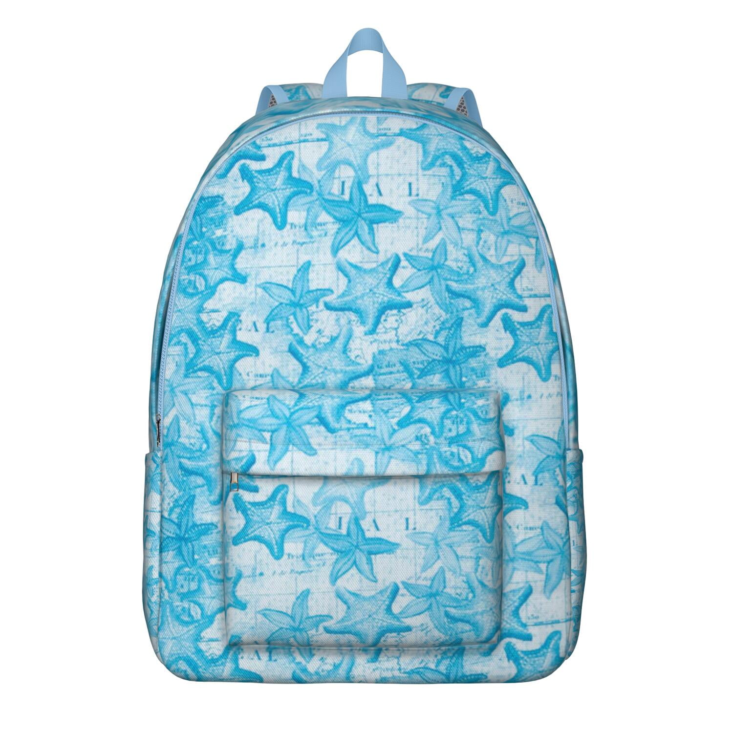 Vintage Mermaid Ocean Backpack for School or Travel, Waterproof Marine ...