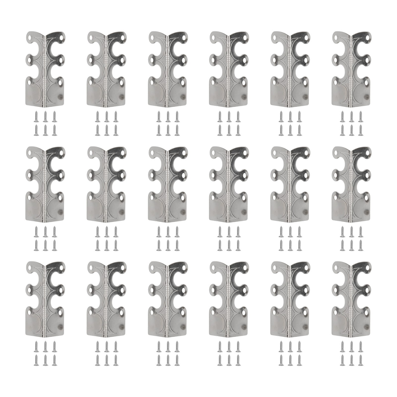 Vintage Metal Corner Guards Set of 6 - Elegant Baseboard Protectors ...