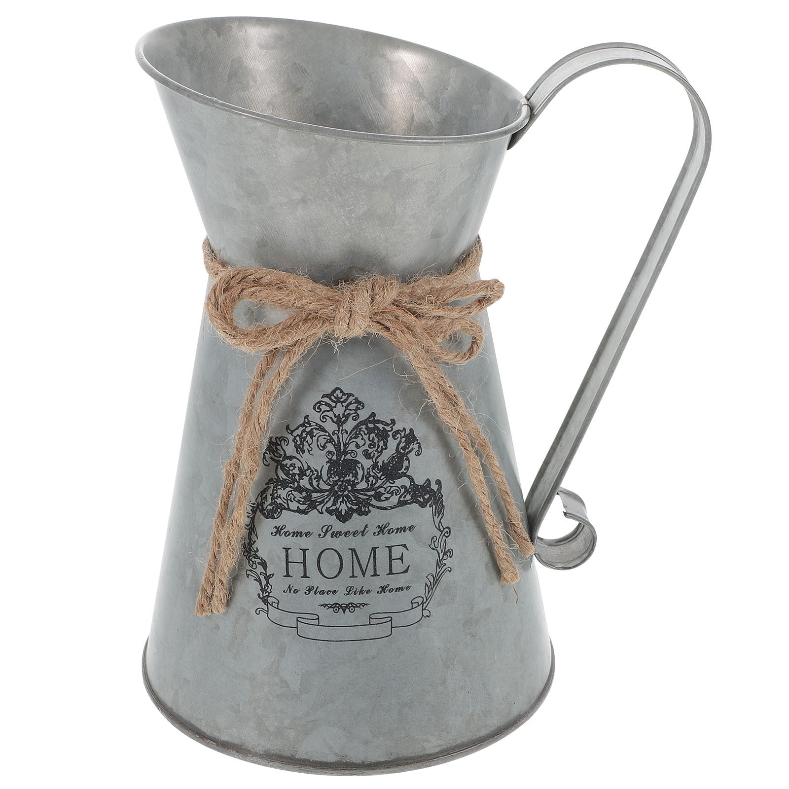 Vintage Metal Flower Bucket Planter Decorative Flower Jug Plant ...