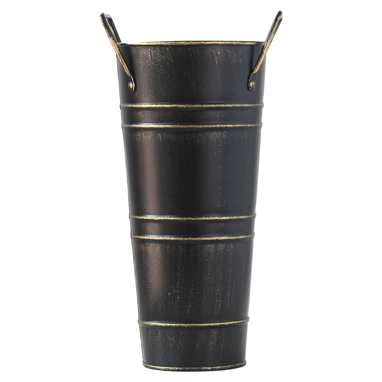 9inch Galvanized Metal Vases with Handles Farmhouse Decorative Metal ...